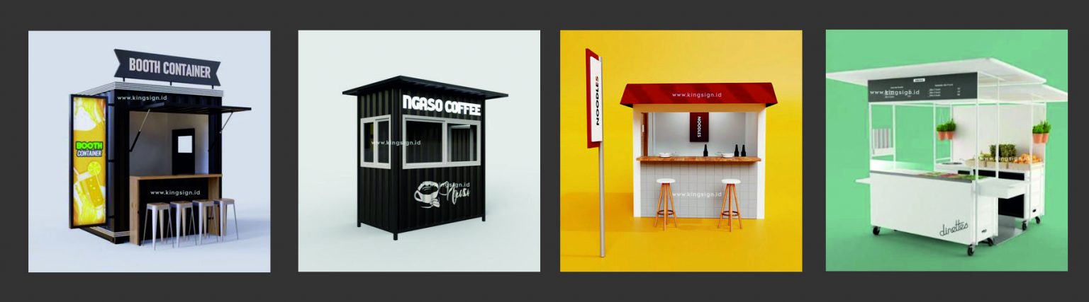 HARGA BOOTH CONTAINER - Desain & Ukuran | KING SIGN