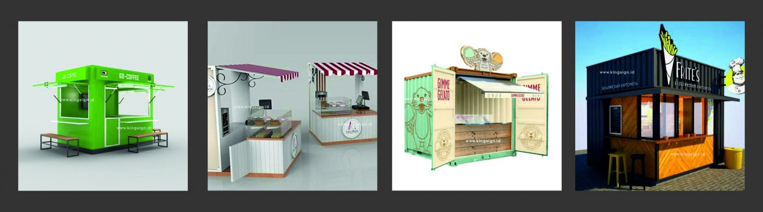 HARGA BOOTH CONTAINER - Desain & Ukuran | KING SIGN