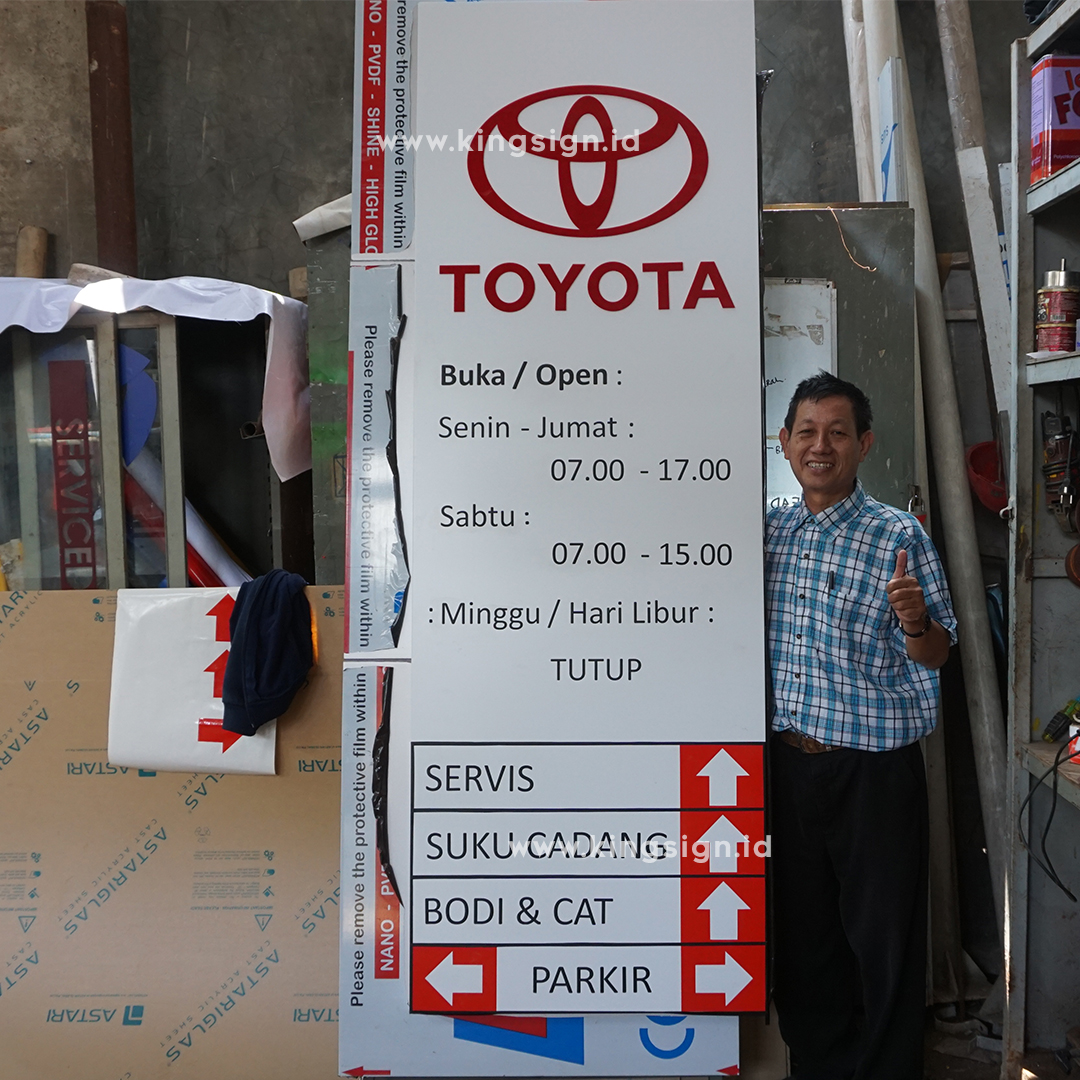 JASA PEMBUATAN PYLONSIGN | KING SIGN | Creative Pylon