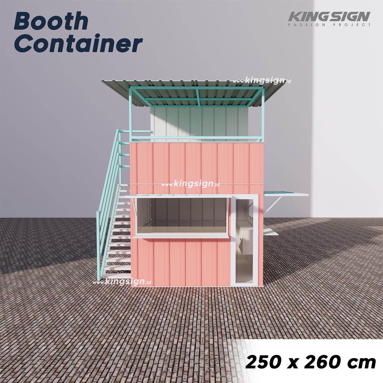 HARGA BOOTH CONTAINER - Desain & Ukuran | KING SIGN