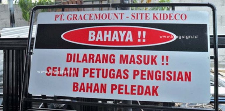 RAMBU K3 SAFETY SIGN | Papan Informasi K3 | KING SIGN