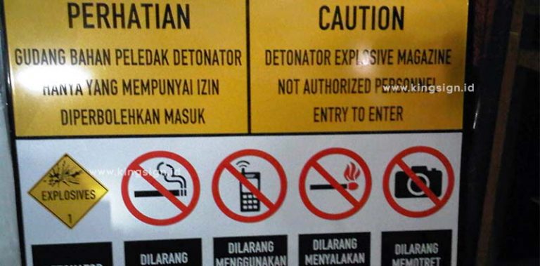 RAMBU K3 SAFETY SIGN | Papan Informasi K3 | KING SIGN