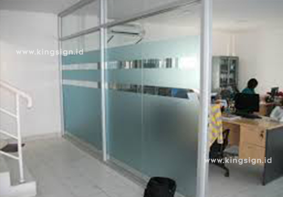 JASA PASANG STICKER SANDBLAST | Harga Per Meter2 | KING SIGN